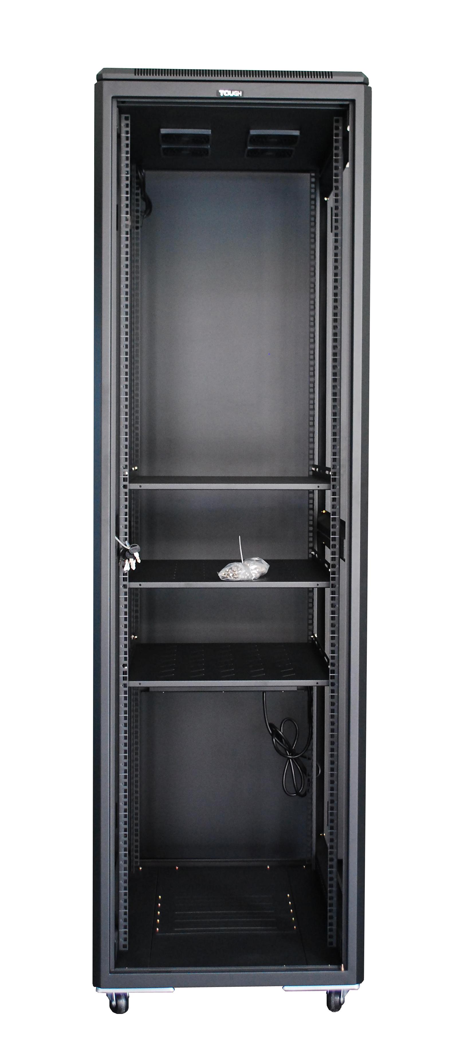 Server Rack 19 42U Cabinet With Glass Door Perforated Server Rack 19 42U Cabinet With Glass Door Perforated